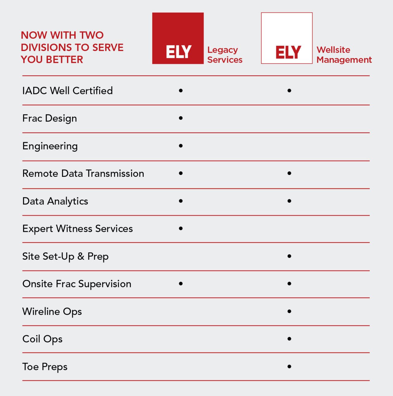 Services | Ely and Associates